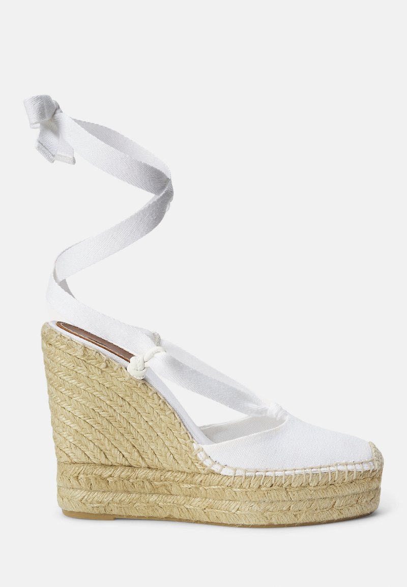 Polo Ralph Lauren WEDGE - Sandales à plateforme - white/blanc - ZALANDO.CH