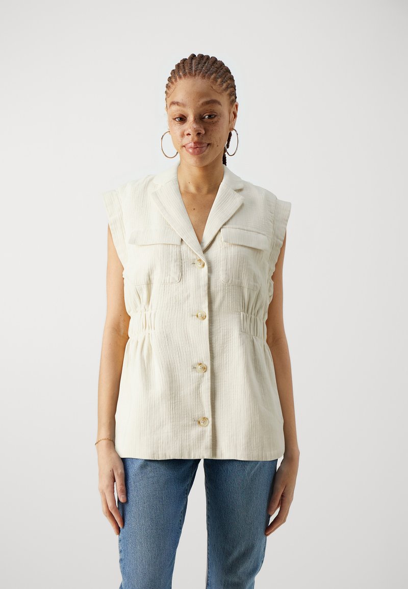 Object OBJNIA WAISTCOAT - Waistcoat - sandshell/beige - Zalando.ie