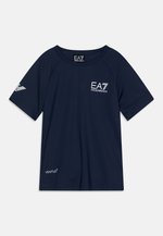 EA7 Emporio Armani TENNIS PRO UNISEX - Trükipildiga T-särk - blue navy/tumesinine - Zalando.ee