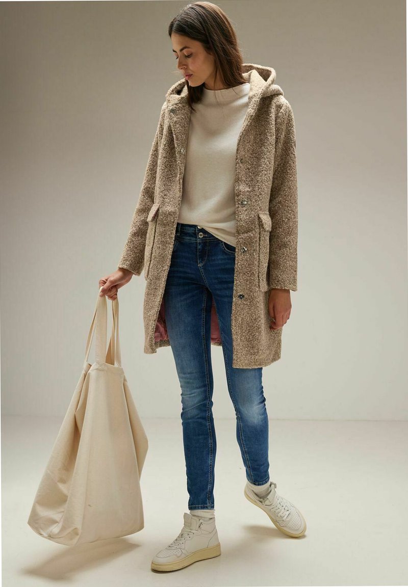 Street One IN CURLY OPTIK - Manteau classique - braun/marron chiné - ZALANDO.FR