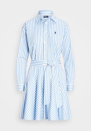 Polo Ralph Lauren BELTED SHORT SLEEVE OXFORD SHIRTDRESS - Blusenkleid - bath pink/pink - Zalando.de