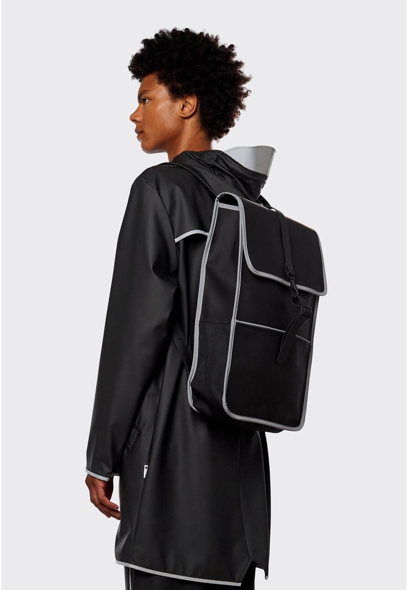 Rains REFLECTIVE - Rucksack - black reflective/black - Zalando.ie