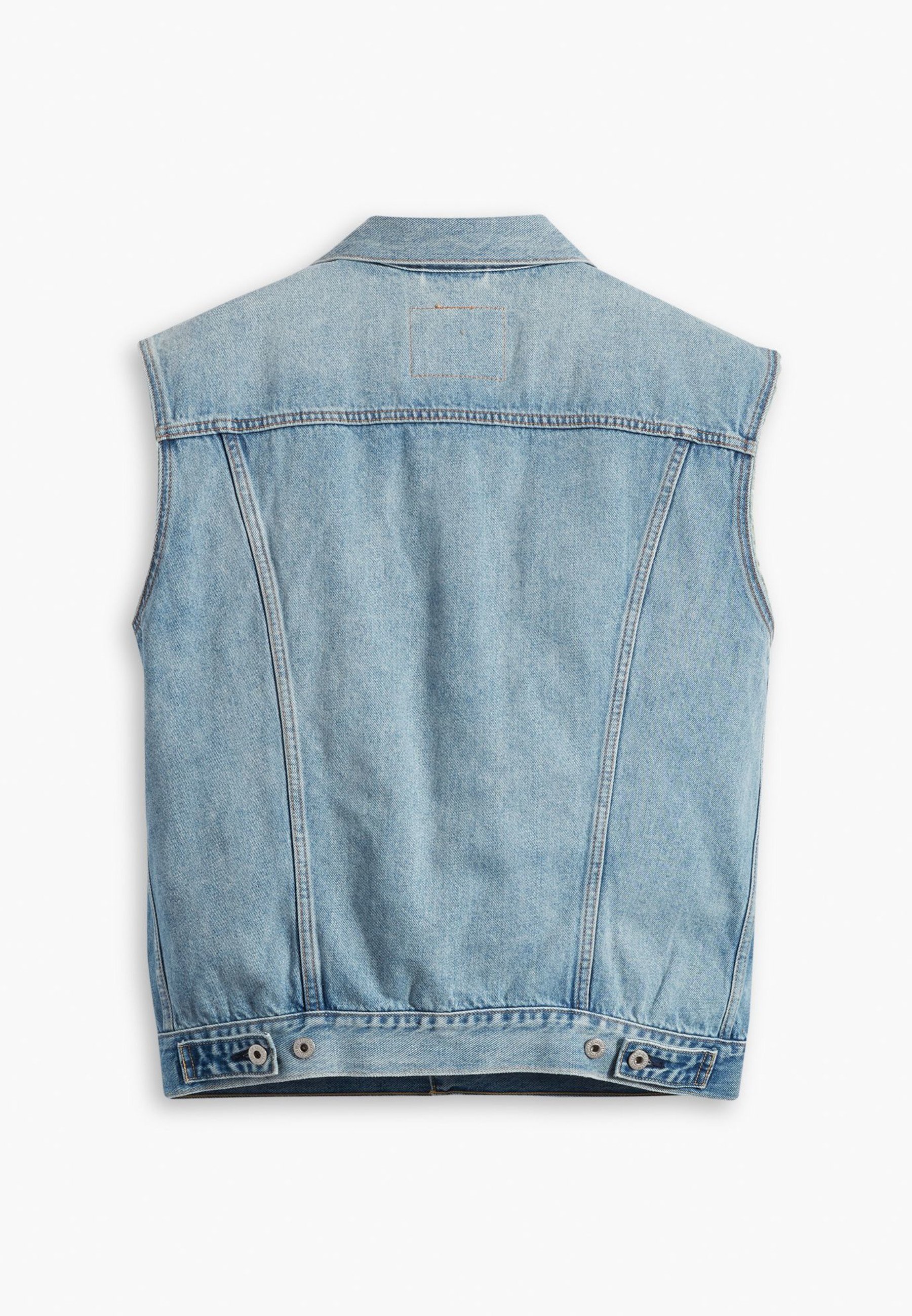 Levi s RELAXED TRUCKER VEST Waistcoat kentucky blue light blue denim Zalando
