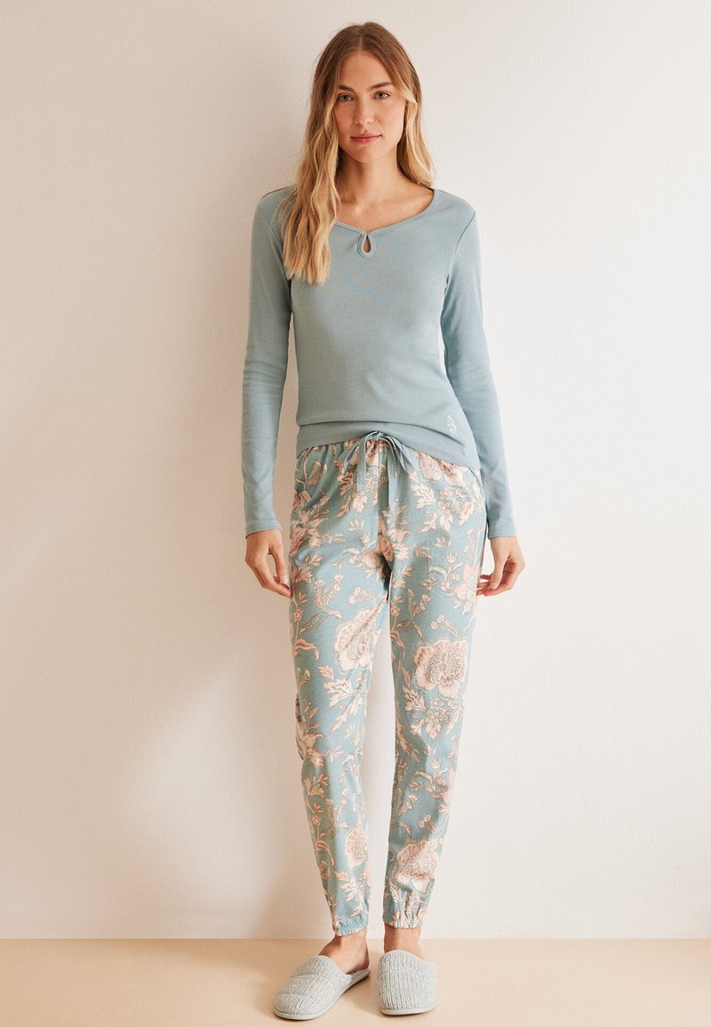 women'secret Pyjama set - light blue - Zalando