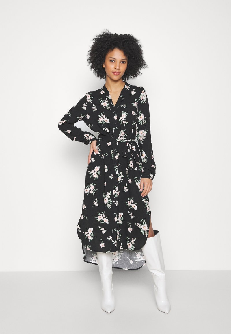 Vero Moda Petite VMEASY LONG V NECK SHIRT DRESS - Košilové šaty - sandy ...