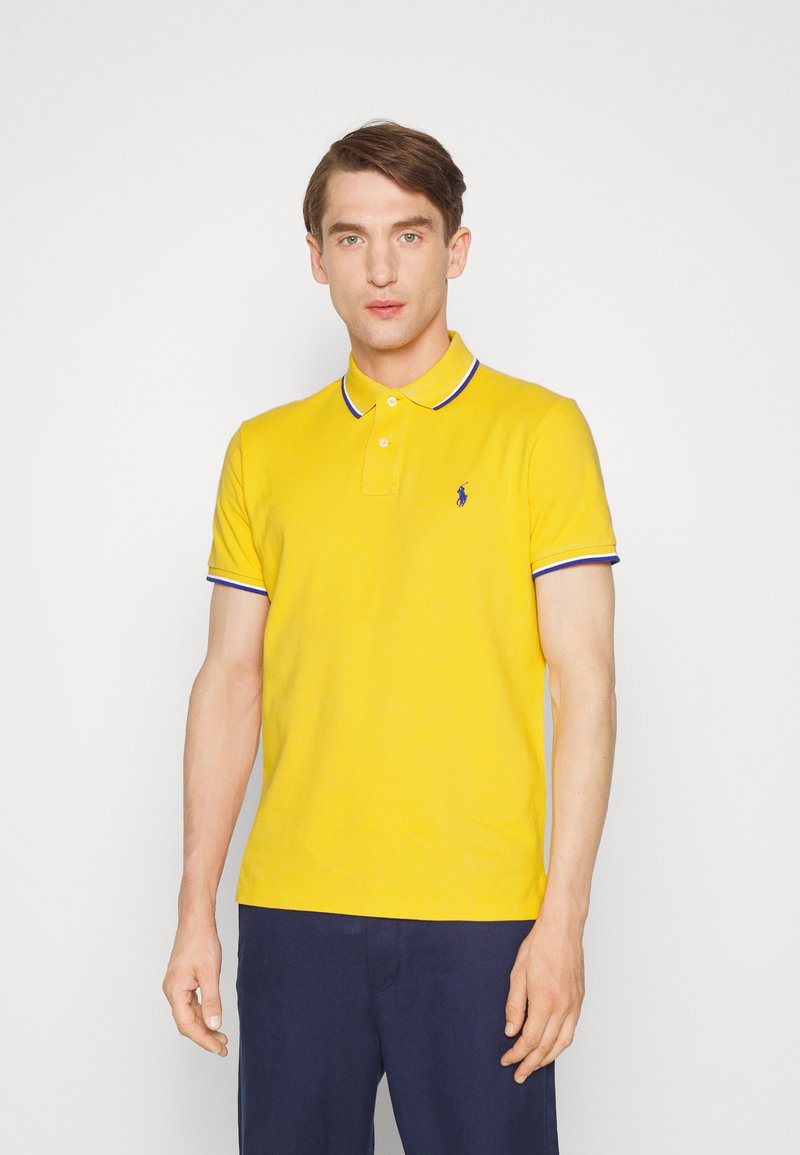 Polo Ralph Lauren CUSTOM SLIM FIT MESH POLO SHIRT - Poloshirt - gold ...