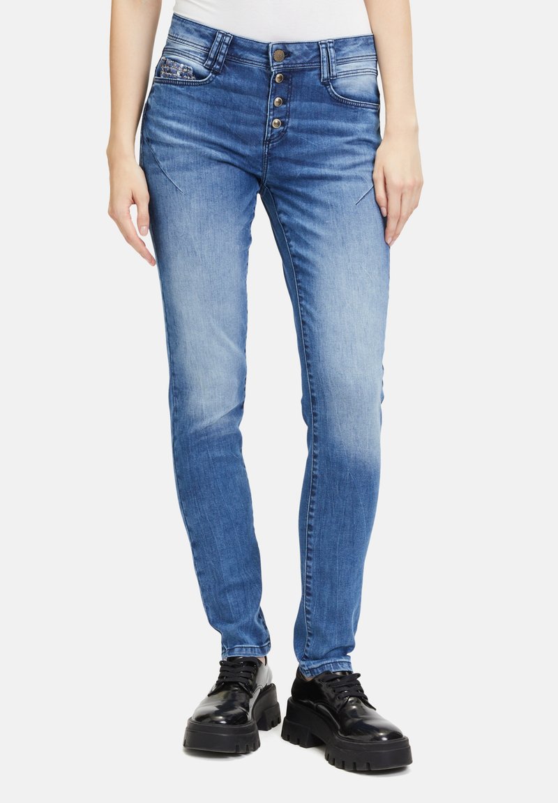 Cartoon Jeans Slim Fit - blue used denim/blau - Zalando
