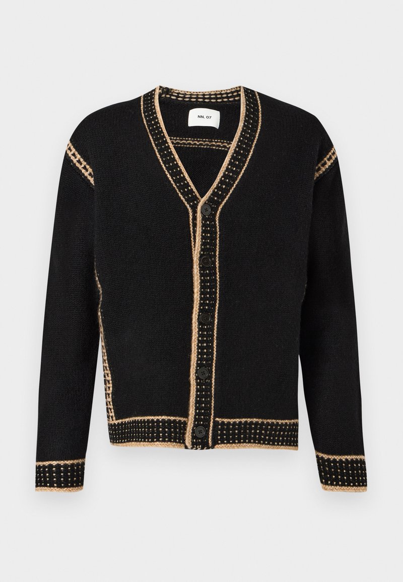 NN.07 AUGUST - Cardigan - black - Zalando.co.uk