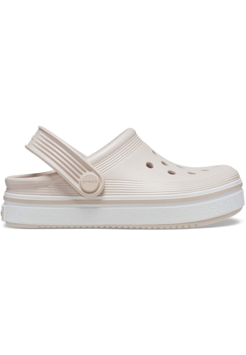 Crocs OFF COURT CLOG - Badslippers - quartz/crème - Zalando.nl
