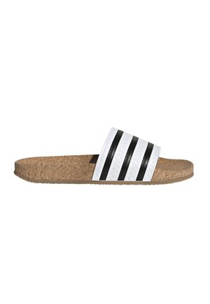 adidas Originals ADILETTE UNISEX - Bade-Zehentrenner - core black/ftwr ...