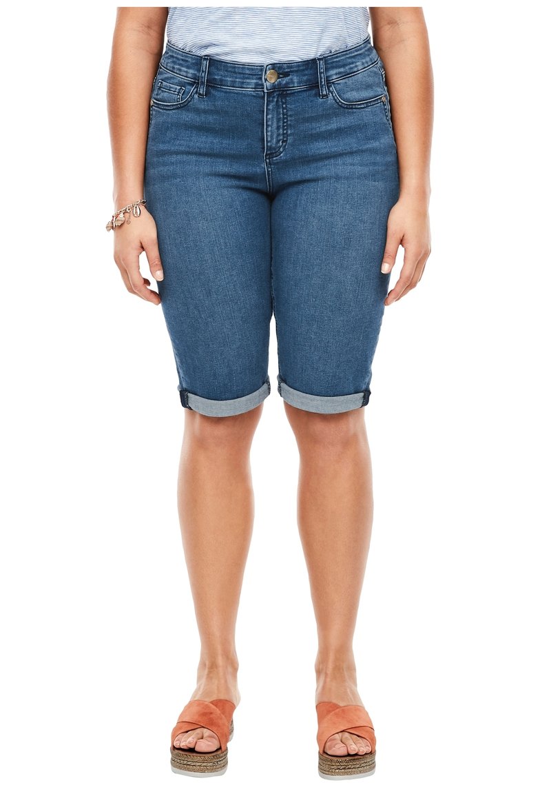 Triangle Jeans Shorts - blue/dark-blue denim - Zalando.ch