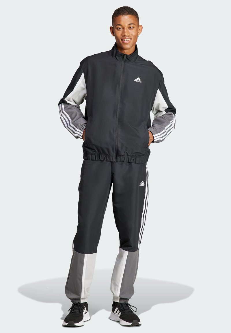 adidas Sportswear SPORTSWEAR COLORBLOCK TRACKSUIT SET - Tuta - black ...