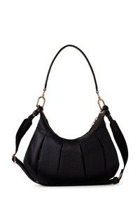 Borbonese CROISSANT SMALL - Borsa a mano - dark black/nero-screziato ...
