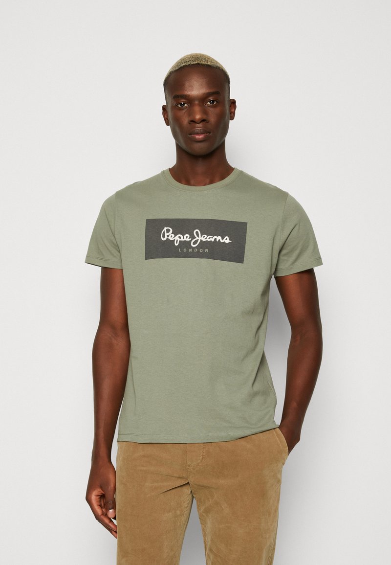 Pepe Jeans AARON - T-shirt print - casting/kaki - Zalando.nl