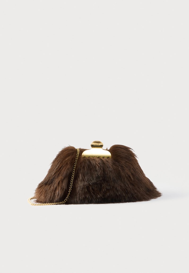 MARC JACOBS THE SMALL CLAW CLIP - Clutch - dark brown/marrón oscuro ...