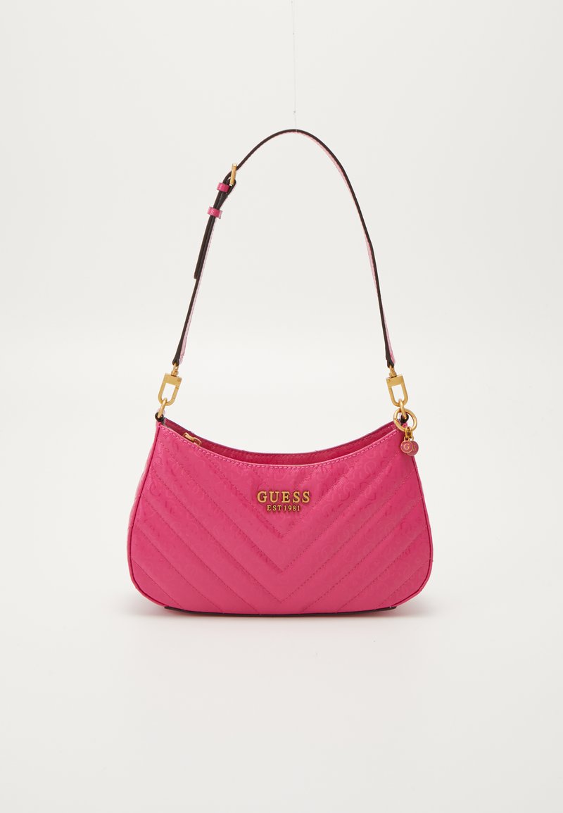 Guess JANIA TOP ZIP SHOULDER BAG - Handtasche - fuchsia/pink - Zalando.de