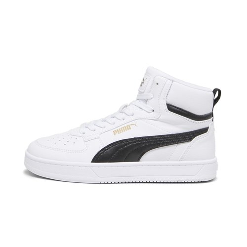 Puma REBOUND V6 MID JR - Høye joggesko - white/black/hvit - Zalando.no