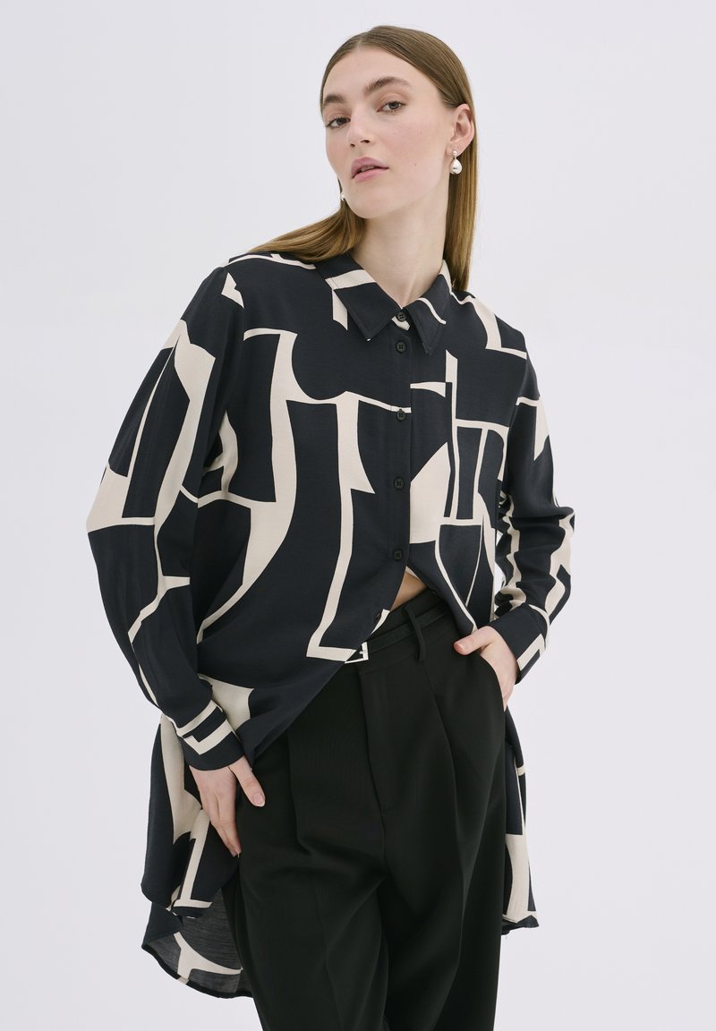 My Essential Wardrobe KELLY LONG - Hemdbluse - black/schwarz - Zalando.at