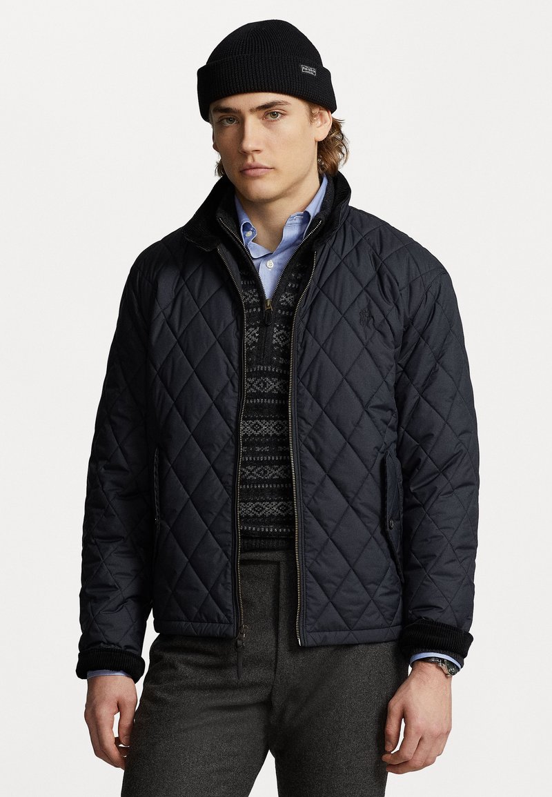Polo Ralph Lauren WATER REPELLENT QUILTED JACKET - Light jacket - black ...