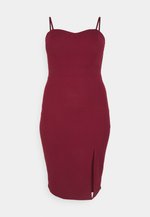 WAL G CURVE RAY BOW MIDI - Rochie tip creion - wine/bordo - Zalando.ro