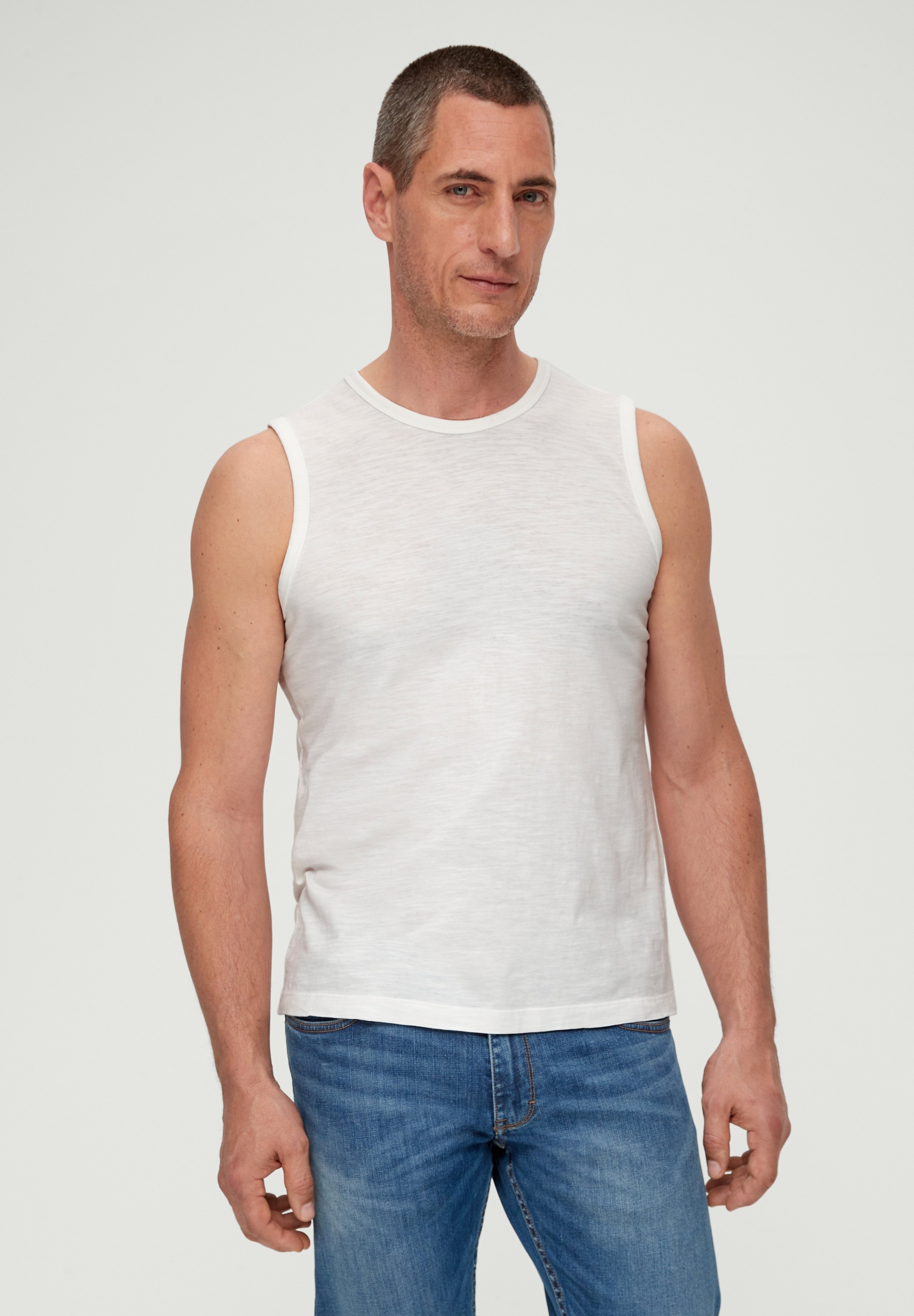 s.Oliver TANK AUS - Top - weiß - Zalando.ch