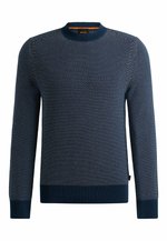 BOSS KAPOKSI - Pullover - open blue four/bleu marine - ZALANDO.FR