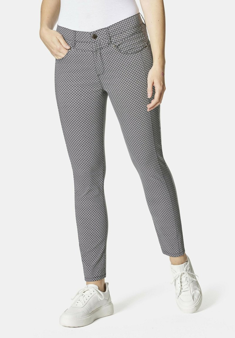 Stooker Women EASY WEAR - Stoffhose - graphic black white/black denim ...