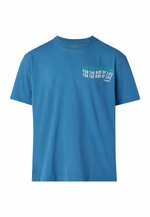 Wrangler SLOGAN TEE - Print T-shirt - deep water/blue - Zalando