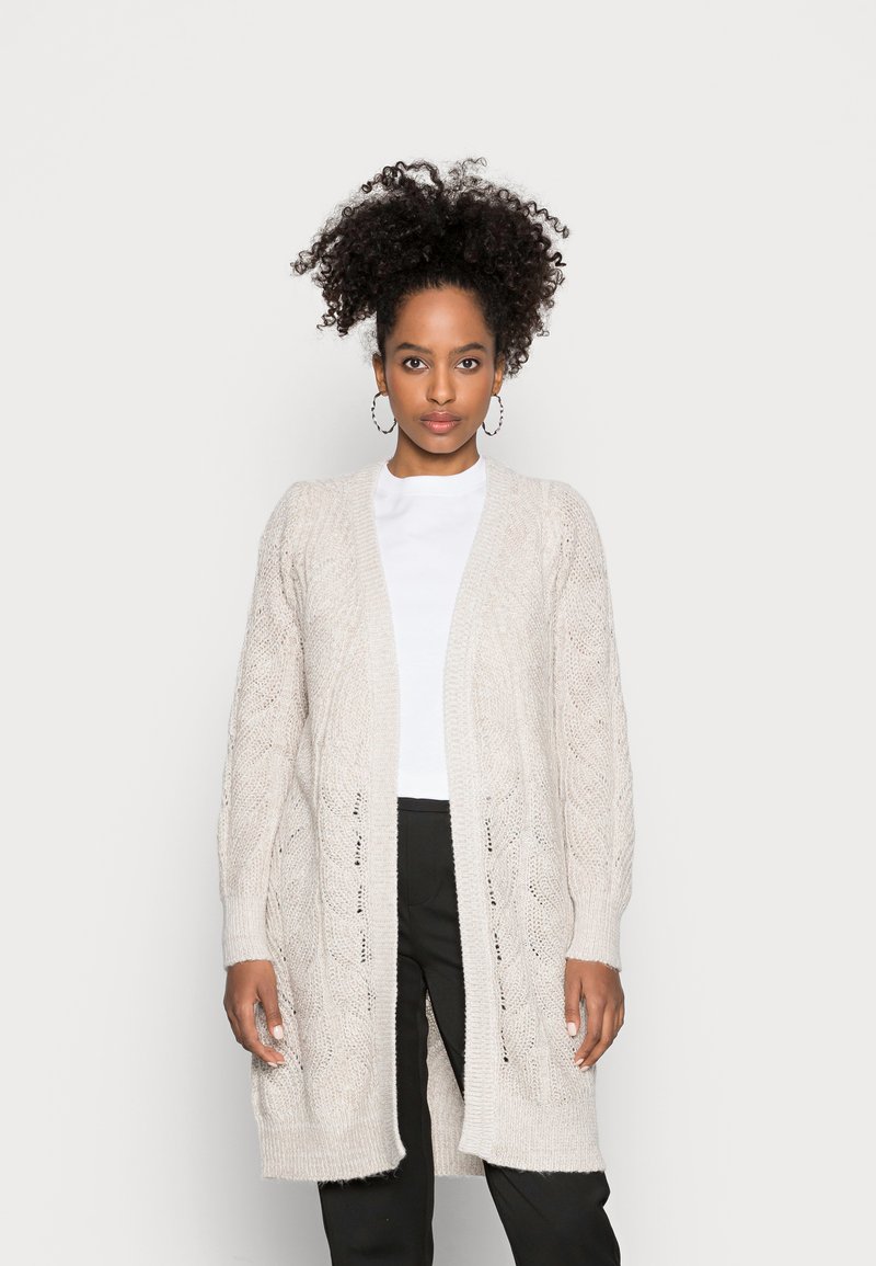 Object OBJNOVA STELLA NOOS - Cardigan - humus/melange/beige - Zalando.dk