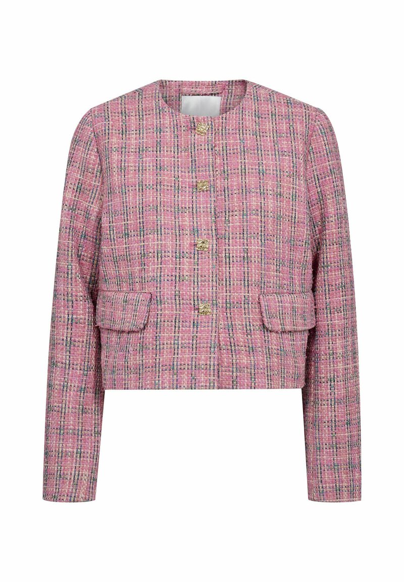 Co'couture CAMMIECC BOUCLE - Chaqueta fina - candyfloss/rosa - Zalando.es