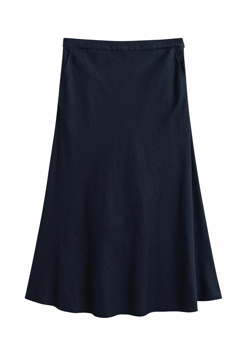 GANT FLARED - Denim skirt - evening blue/dark blue - Zalando