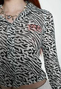 Ed Hardy LOVE-IS-MYSTERY - Overhemdblouse - zebra print/zwart - Zalando.be