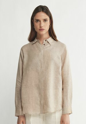 Falconeri BLOUSE WITH COLLAR - Chemisier - blau navy blue/bleu roi ...