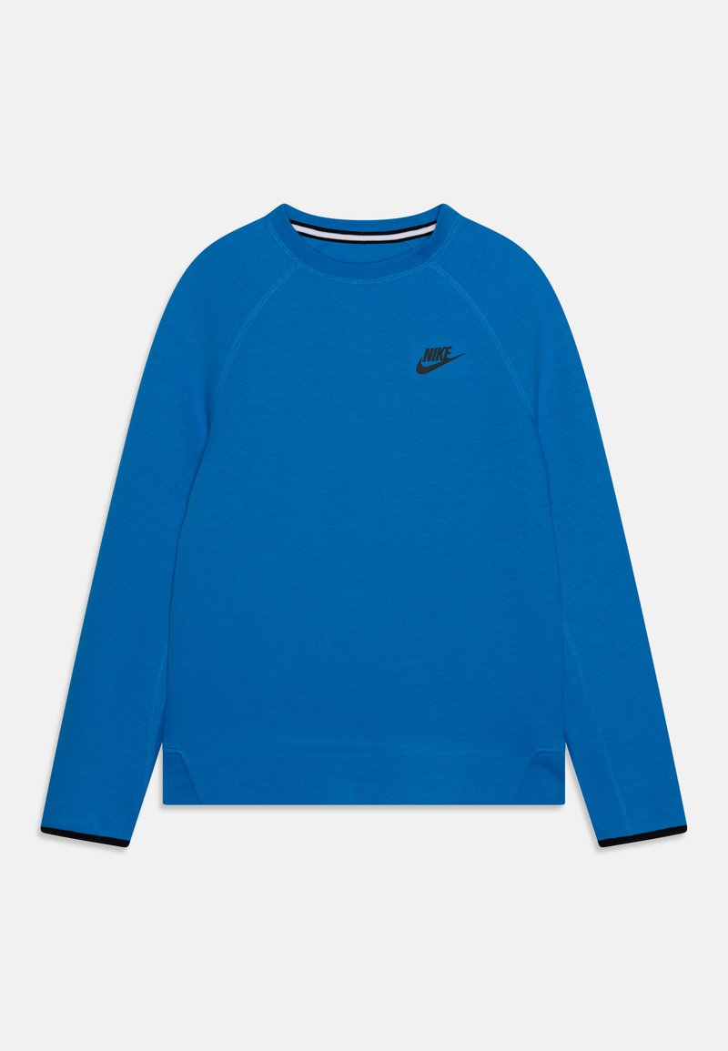 Nike Sportswear TECH FLEECE CREW - Sweater - light photo blue/black ...