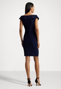 Lauren Ralph Lauren JERSEY OFF-THE-SHOULDER COCKTAIL DRESS - Jersey dress - lighthouse navy/blue ...