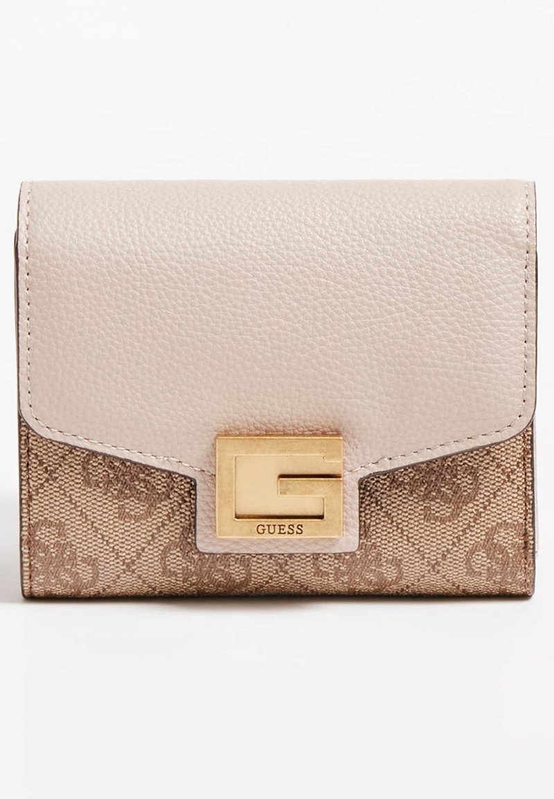 Guess MINI-PORTEMONNAIE VALY 4G-LOGO - Geldbörse - beige - Zalando.ch