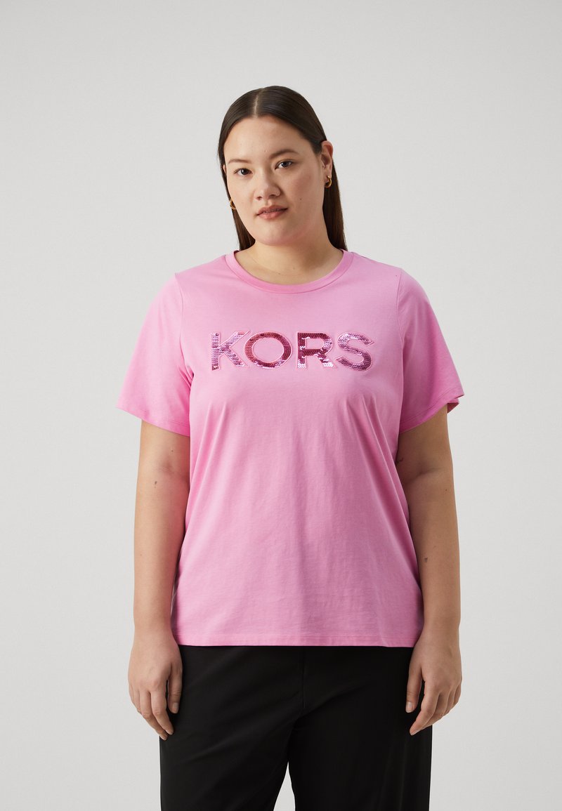 MICHAEL Michael Kors SEQUIN CLASSIC TEE - Print T-shirt - bouquet/pink ...