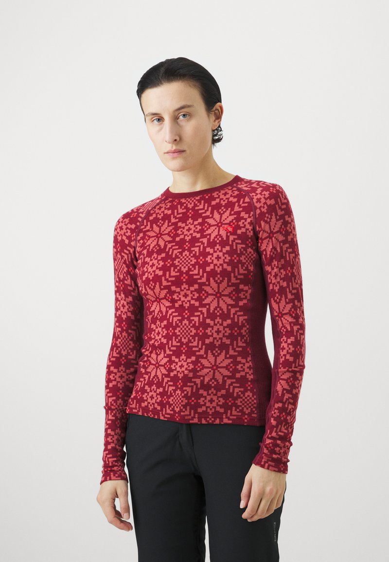 Kari Traa EDITH LONG SLEEVE - Undertrøye - burgundy red/rød - Zalando.no