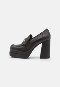 KARL LAGERFELD STRADA PLAQUE LOAFER - Plateaupumps - black/schwarz ...