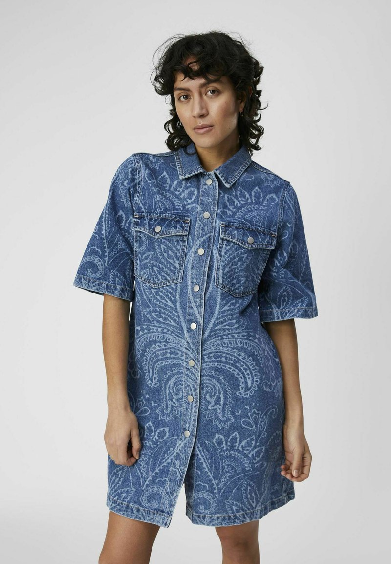 Object Jeanskleid - medium blue denim/blue denim - Zalando.ch