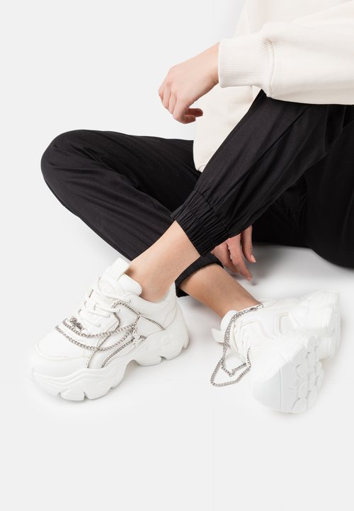 Buffalo VEGAN ASPHA MID - Platform-nilkkurit - black/musta - Zalando.fi