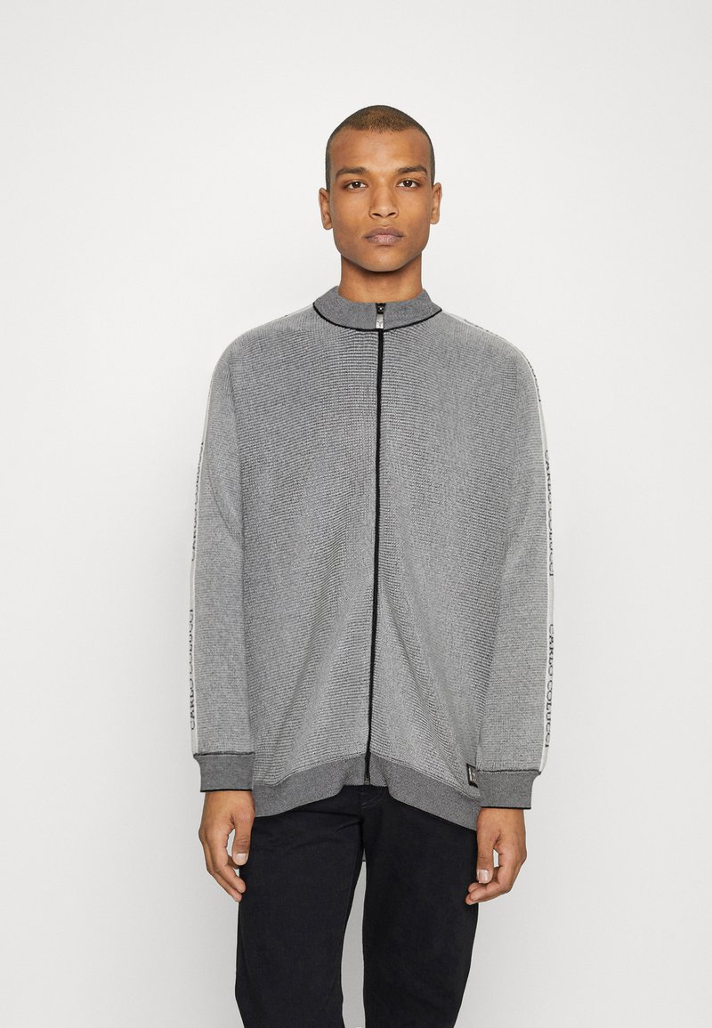 Carlo Colucci PLUS PARALLELO ZIP UNISEX - Kofta - offwhite/black ...
