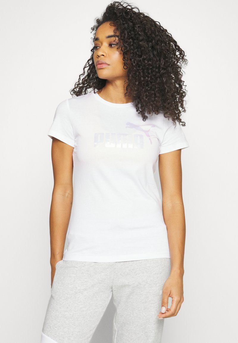 Puma NOVA SHINE TEE - Camiseta estampada - white/blanco - Zalando.es