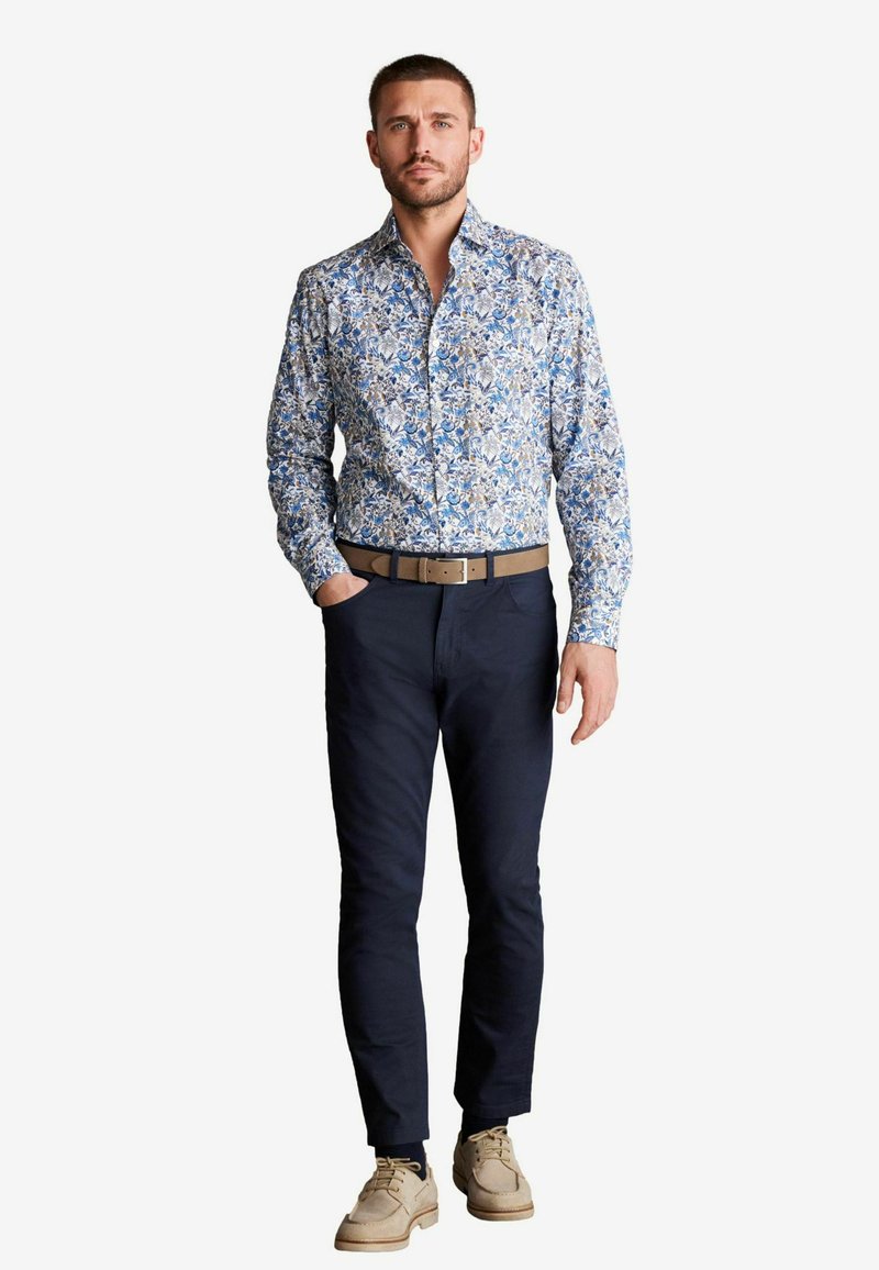 Next SIGNATURE MADE IN ITALY TEXTA PRINT-REGULAR FIT - Hemd - white ...