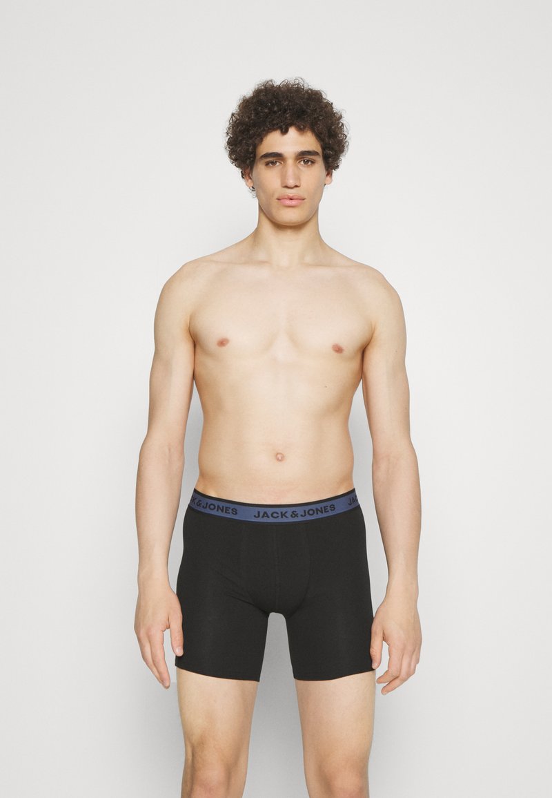 Jack & Jones JACLOUIS BOXER BRIEFS 5 PACK - Boxerky - black/indigo/blue ...