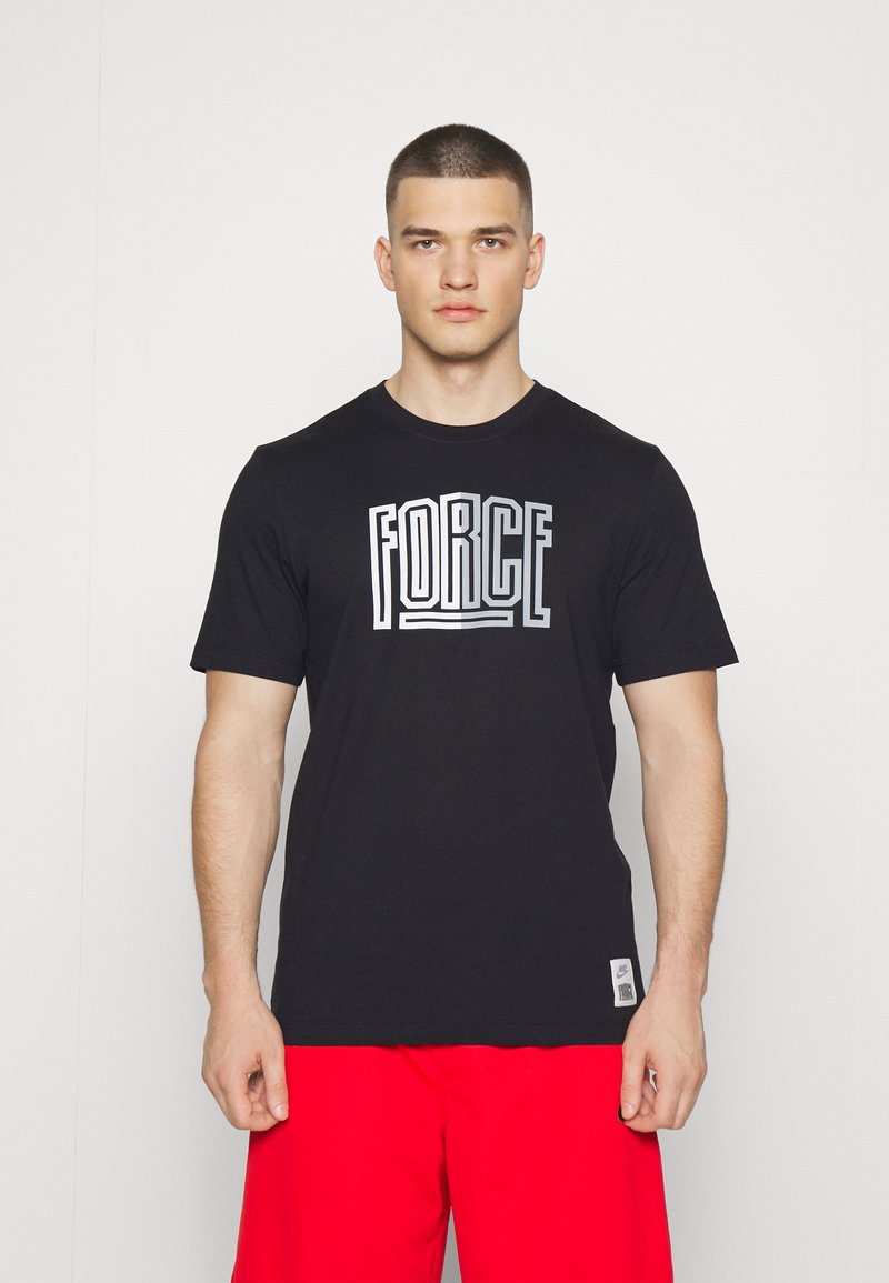 Nike Performance TEE - Print T-shirt - black - Zalando.ie