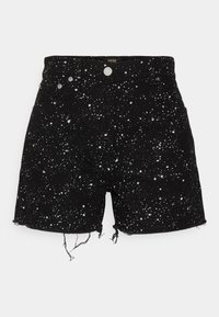 MCM MCM COLLECTION SHORT PANTS - Denim shorts - black - Zalando.ie