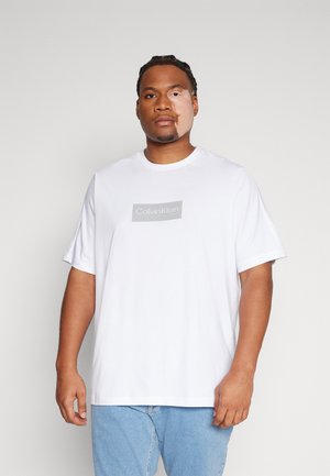 Calvin Klein Jeans Plus PLUS EUPHORIC MONOLOGO TEE - Print T-shirt - bright white/white ...