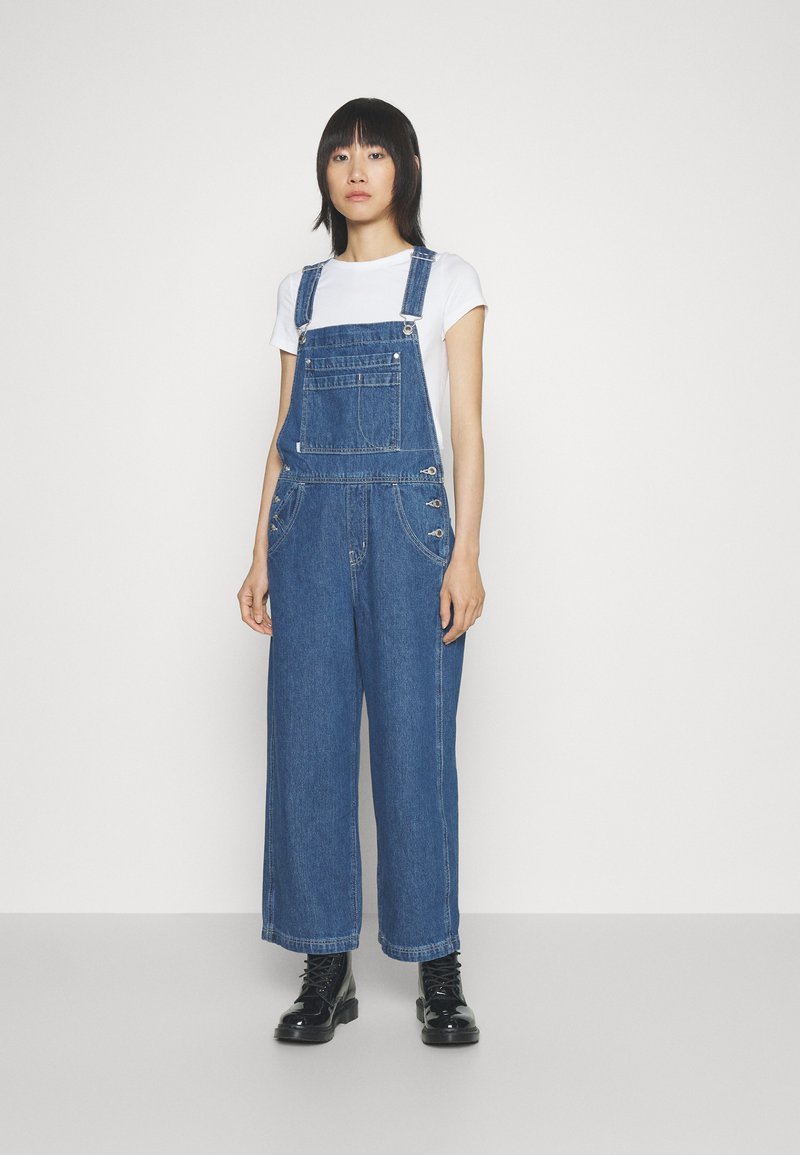 Levi's® SILVERTAB CROP OVERALL - Haalari - dark-blue denim ...