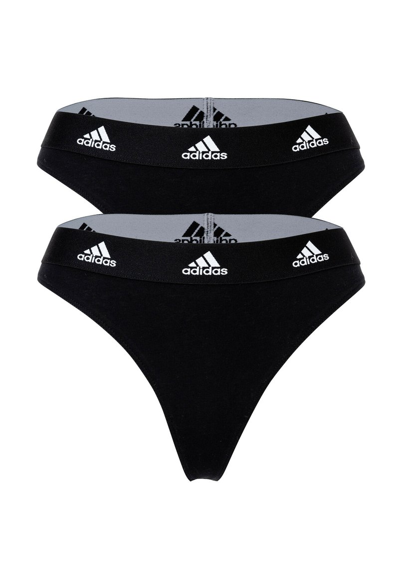 Adidas Sport 2 PACK - String - schwarz/zwart - Zalando.nl